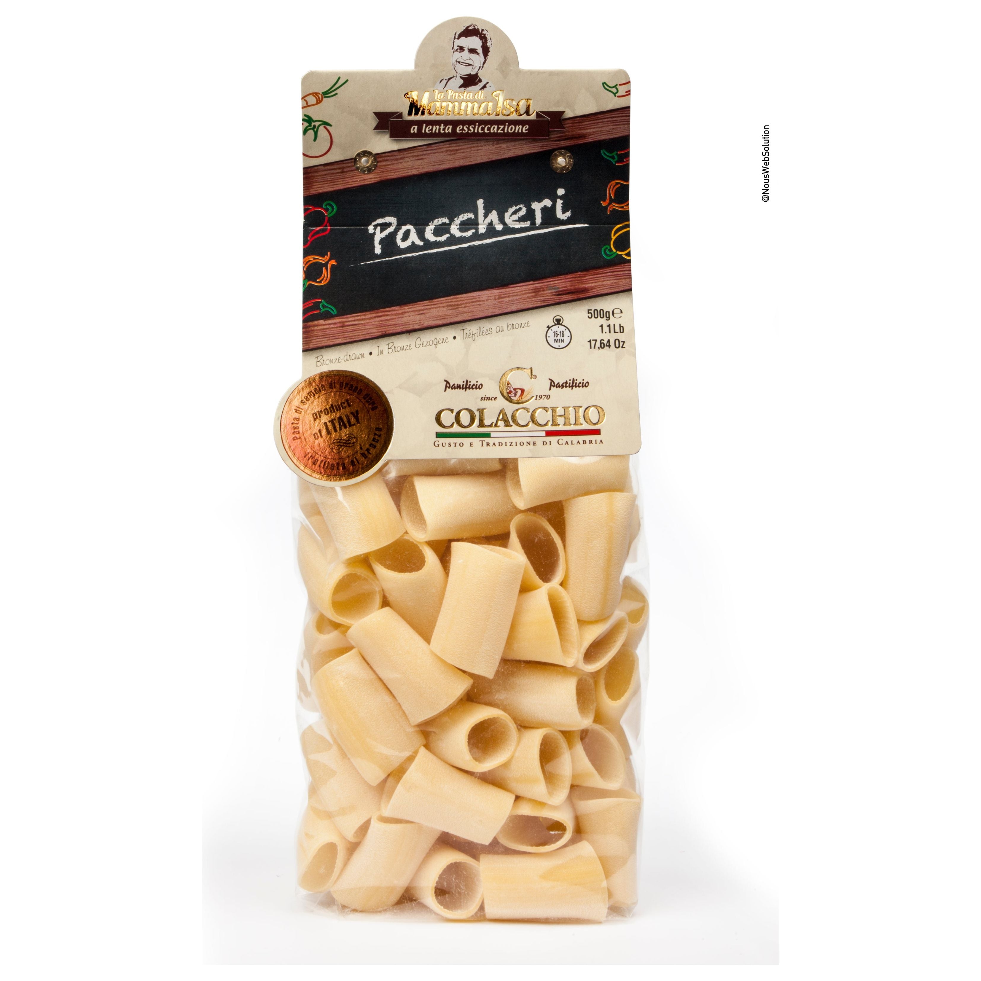 Gourmet Pasta: Paccheri 500G Colacchio